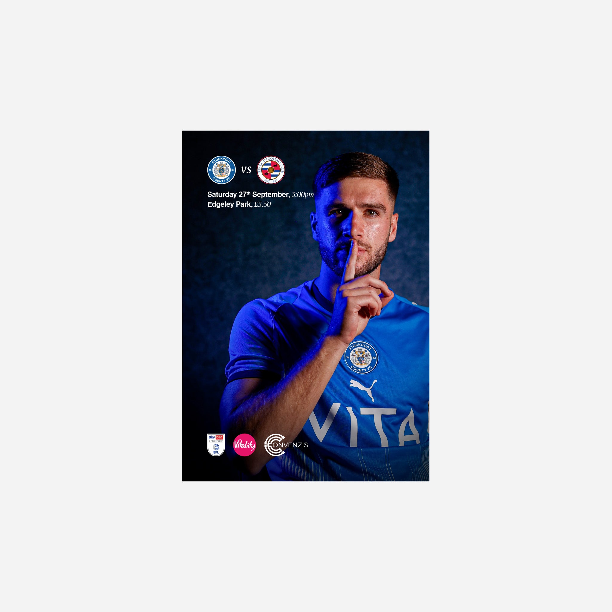 25/26 Stockport County Vs Reading Programme – County Store